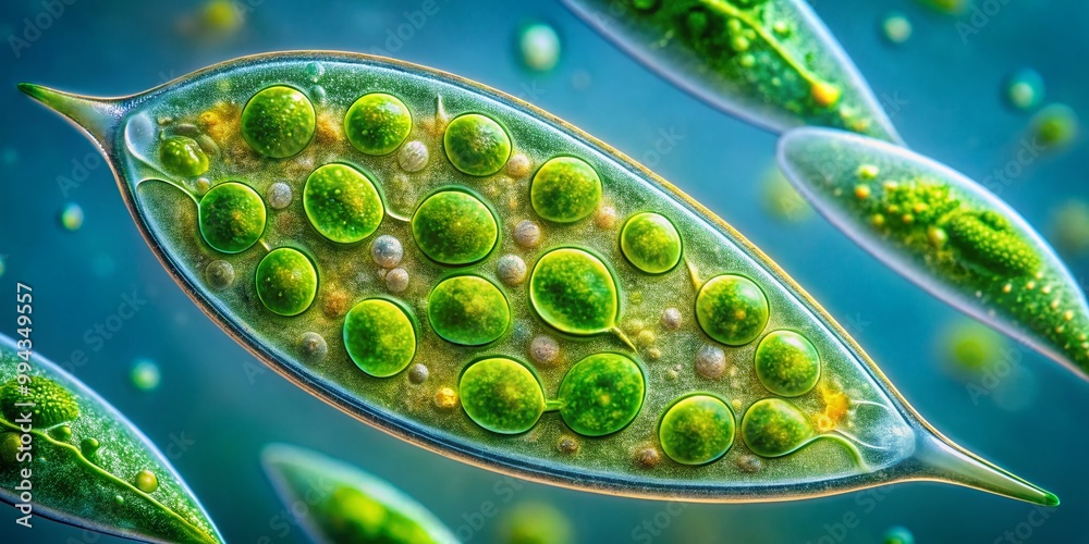 Microscopic View of Euglena, a Freshwater Alga with Unique Shape and ...