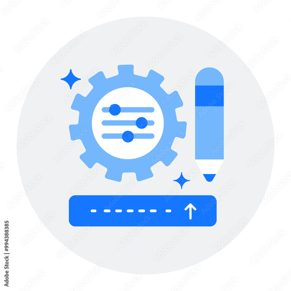 Custom Prompt Creation Icon Design. Representing Customizing Prompts ...