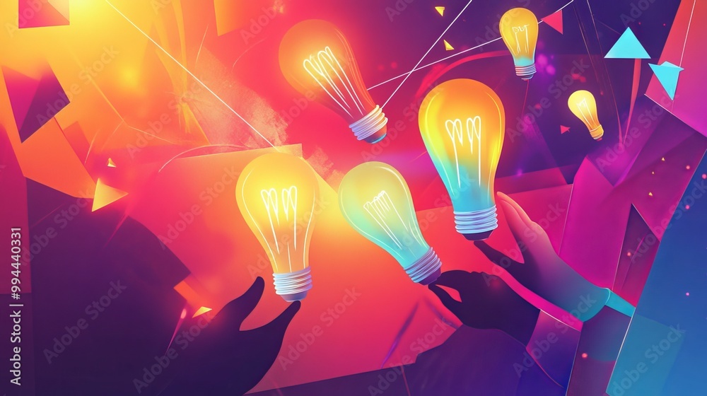 Innovative banner or landing page concept for a creative agency ...