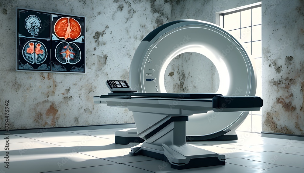 ภาพประกอบสต็อก Diagnosis of brain diseases using MRI scans with defined ...