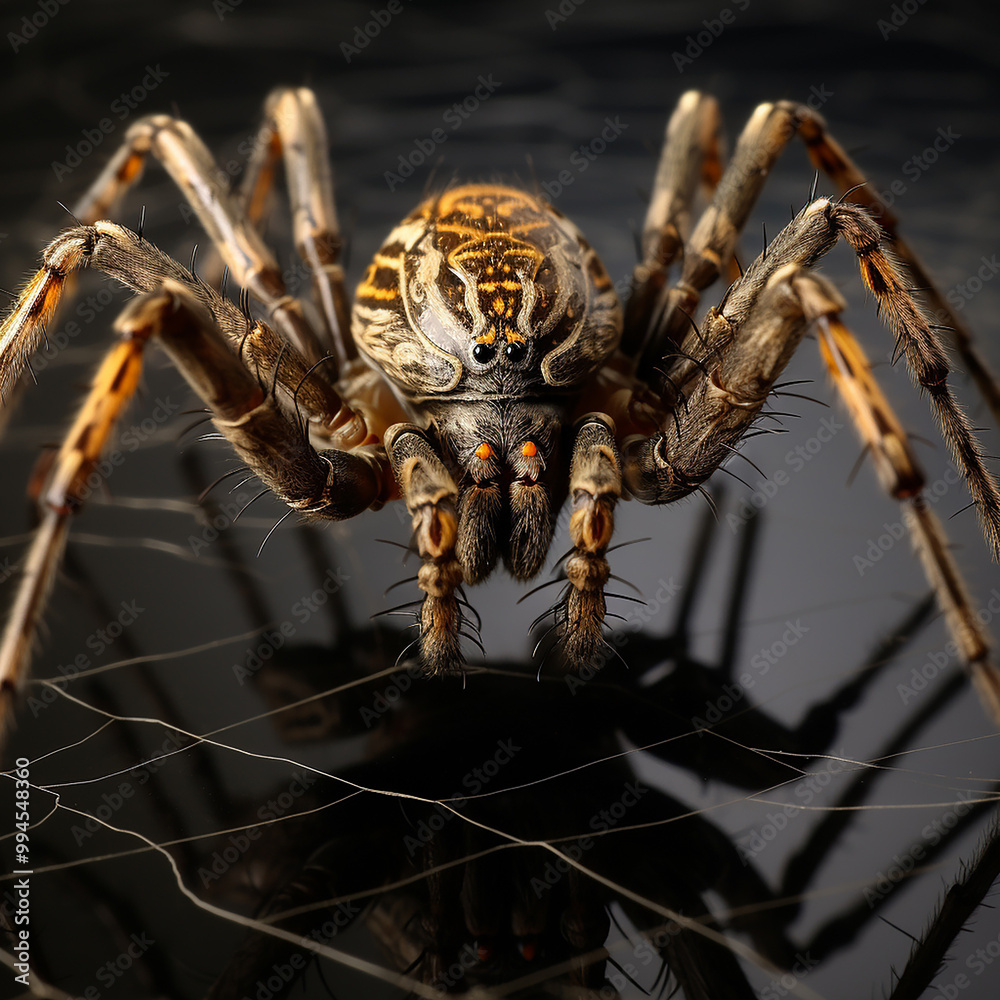 Realistic Giant Spider with Hairy Legs Stock Photo | Adobe Stock