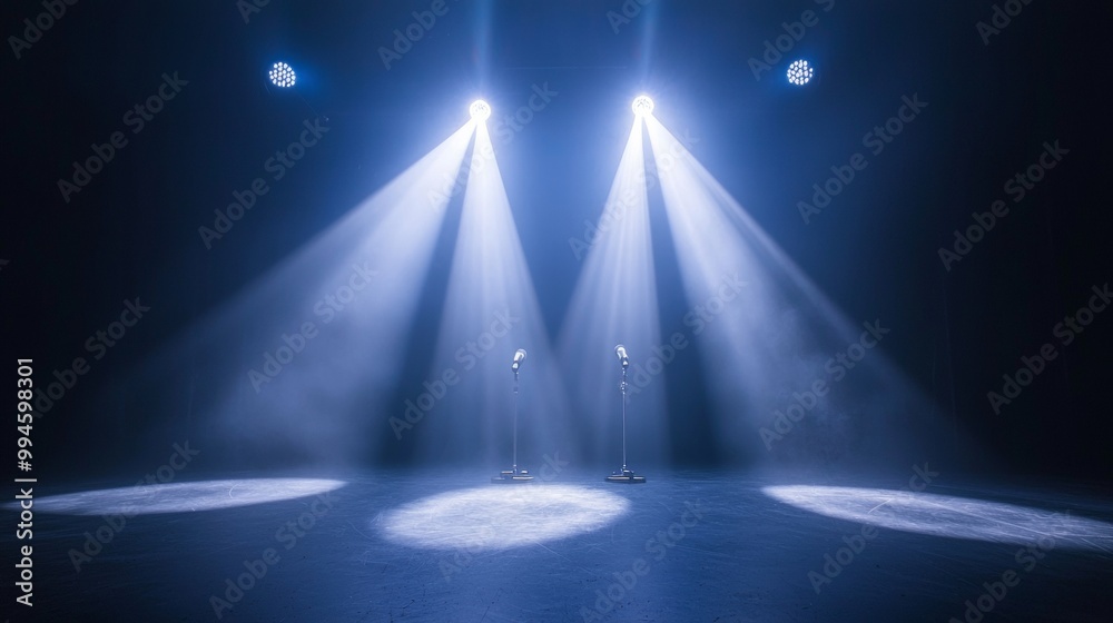 This image embodies an artistic juxtaposition and a theatrical style ...