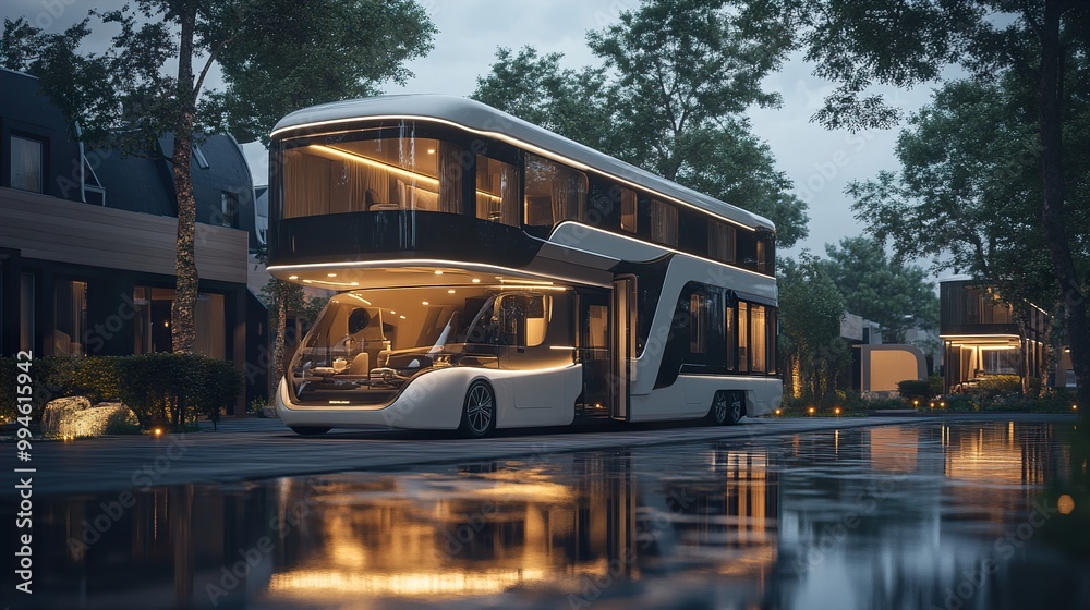 Futuristic Double Decker Motorhome Design: A Luxurious Home on Wheels ...