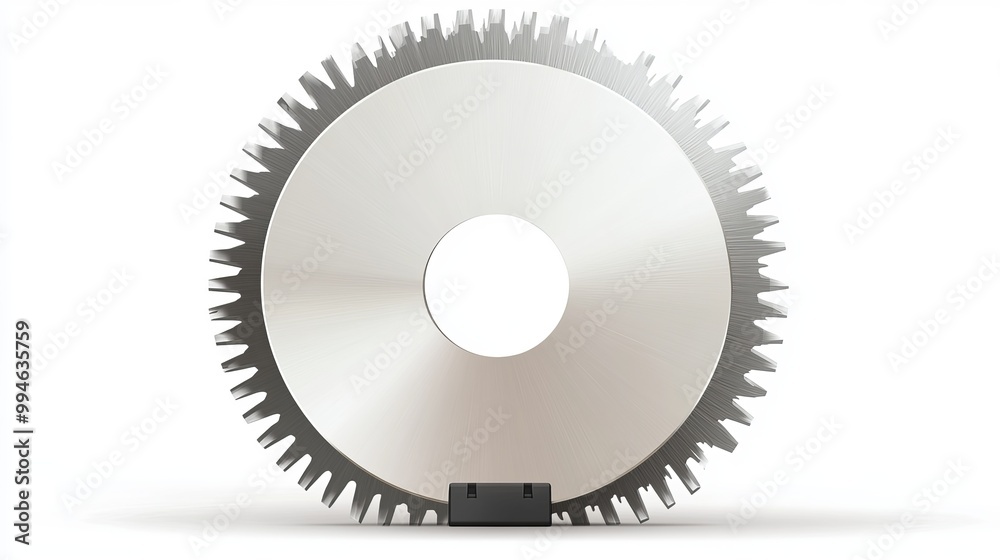 Realistic vector toothed disc for a circular saw A detailed 3D ...