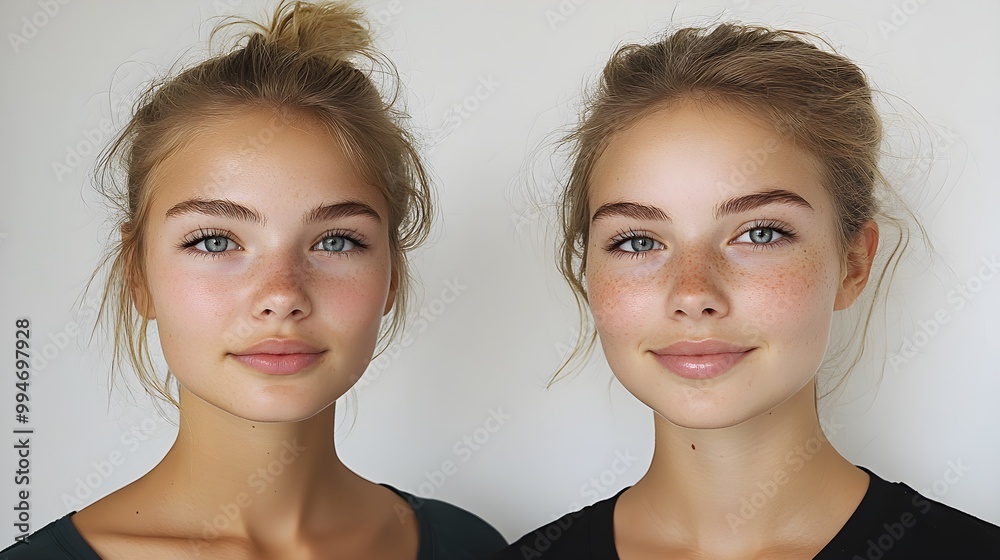 Nose job transformation with a prominent dorsal hump pre-surgery, and a ...