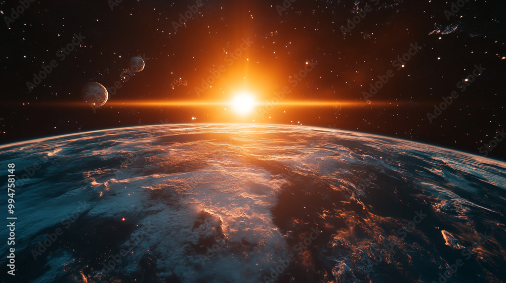 Beautiful Astronomy Wallpaper with Stars and Nebula Stock Photo | Adobe ...