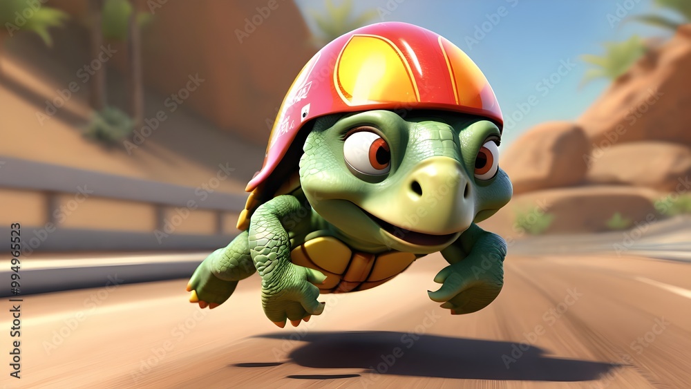 Sheila may be a turtle, but she thinks she’s fast! She’s always ready ...