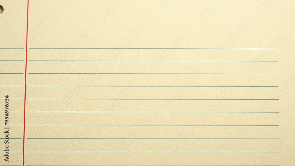 A crisp, beige notebook page displays a blank, grid-based template with ...