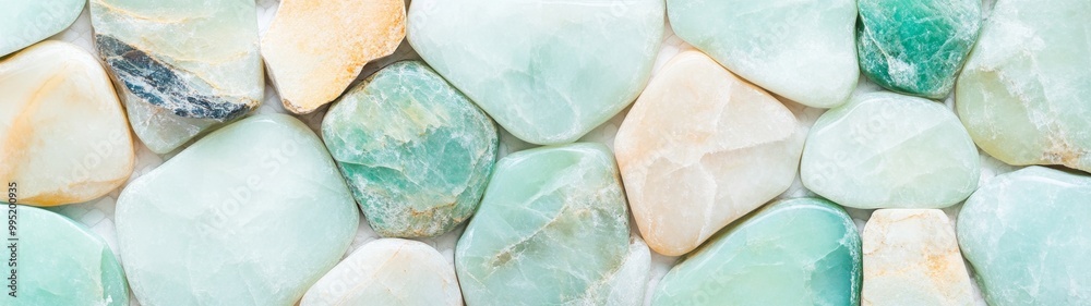 Smooth jade stone tiles, seamless texture with subtle variations ...