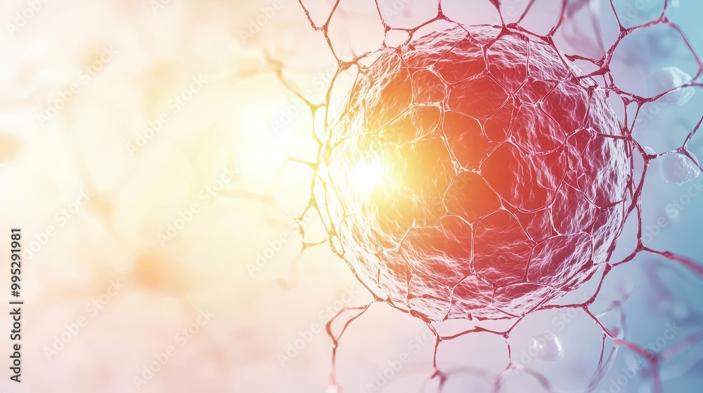 Stem cell scaffold implant with a futuristic, organic design for tissue ...