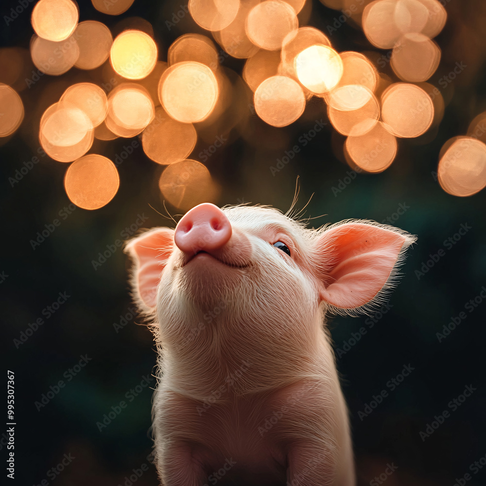 small tiny pig, Little funny minipig, Tiny pot-bellied pig mini-pig ...
