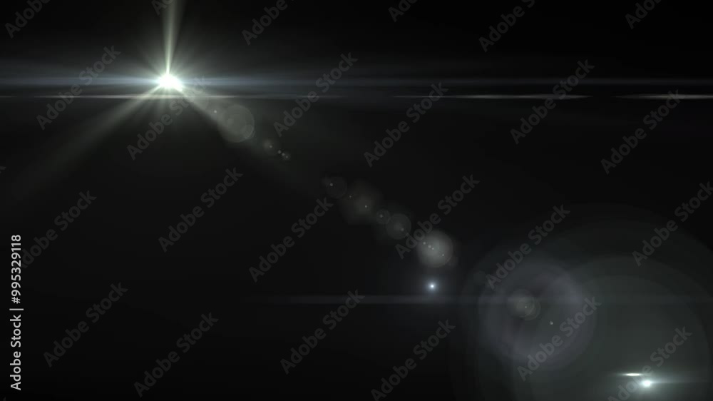 optical shine lens flares flickering rotation and light lens flares ...