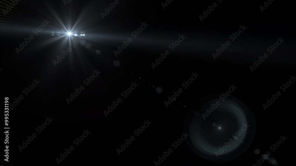 optical shine lens flares flickering rotation and light lens flares ...
