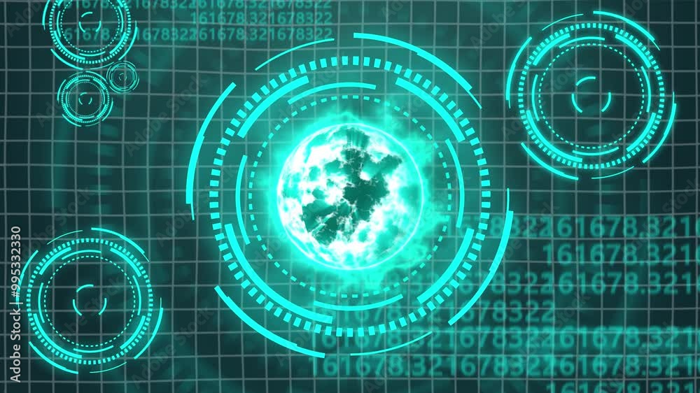 cyber Hexadecimal Computer Code Moving Animation | Dynamic Tech ...