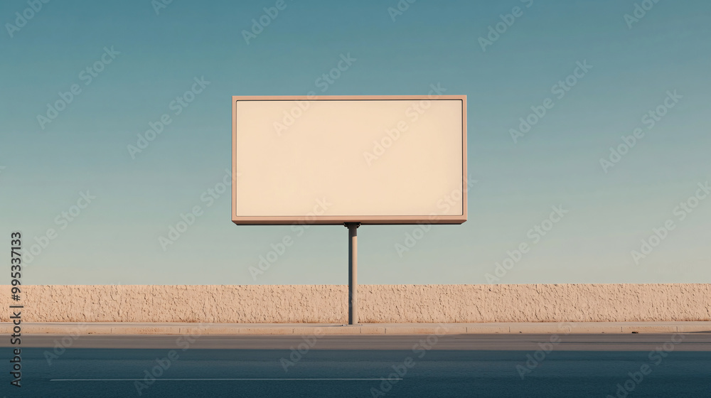 This image features a massive jumbotron placed on a completely blank ...