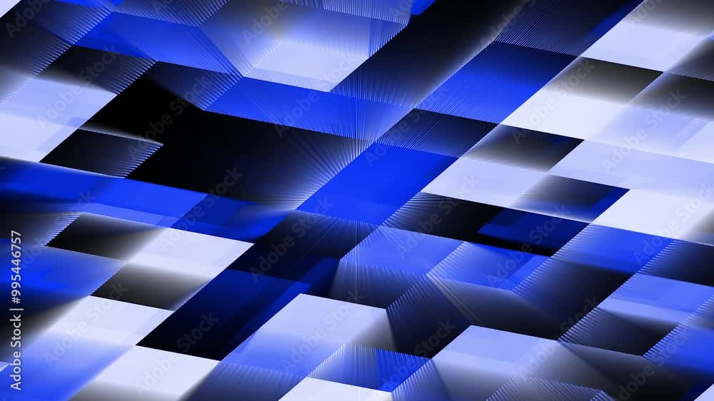 Abstract Blue Background with shapes Motion Video Seamless looping ...