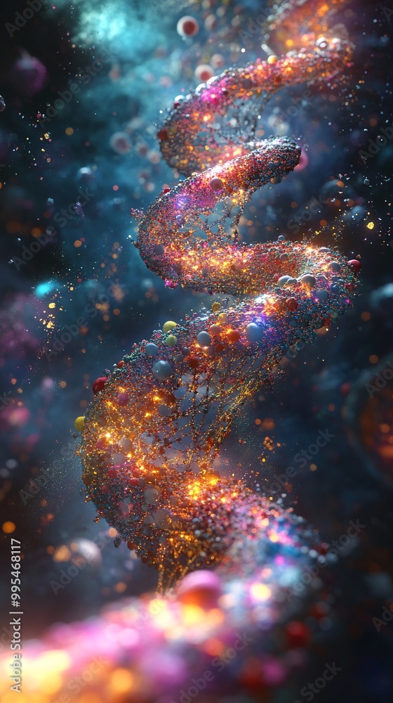 DNA strands fractured and decayed from the weight of generational ...