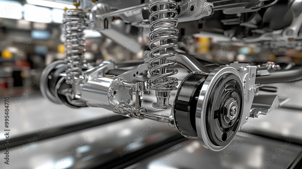 Car suspension. pictures showing the structural details of auto spare ...