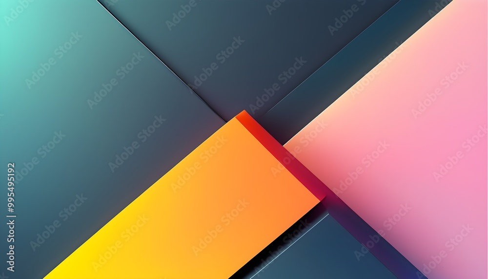 Sleek Minimalist Tech Gradient Background Featuring Triadic Color ...
