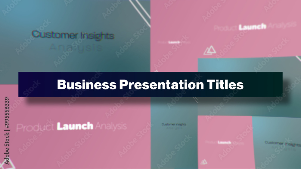 Business Presentation Titles | Multi-Resolutions and Color Control ...