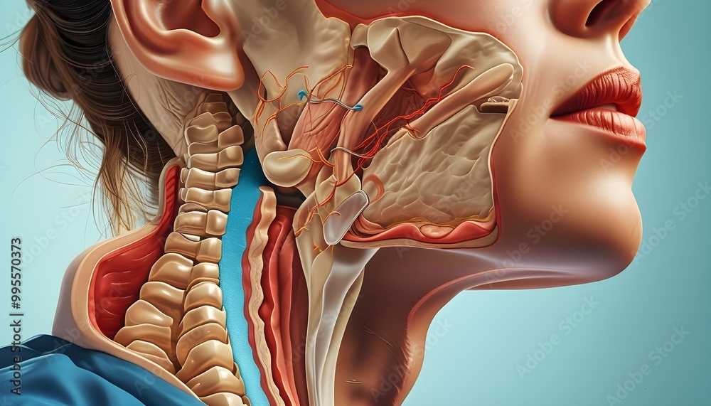Medical illustration showcasing Temporomandibular Joint Dysfunction ...