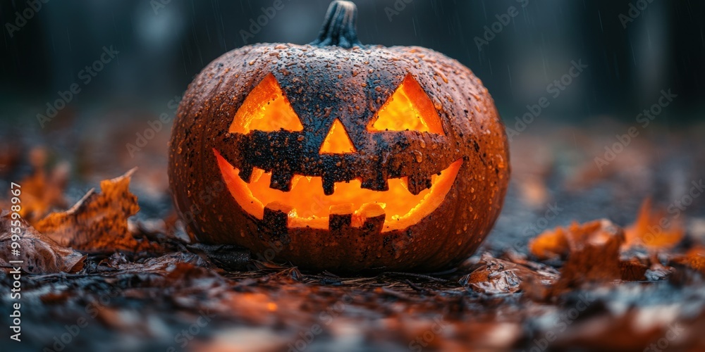 The veil of mist parts to reveal a pathway lit by floating orbs Stock ...