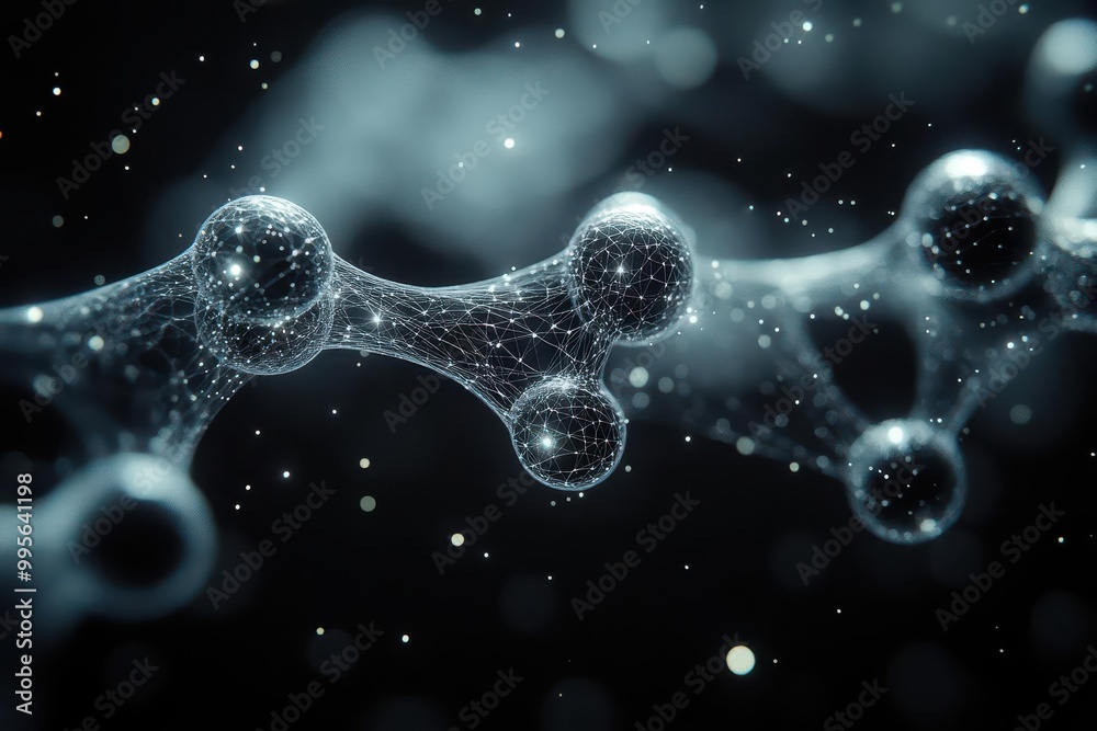 3d network design visualizing intricate connections and plexus ...