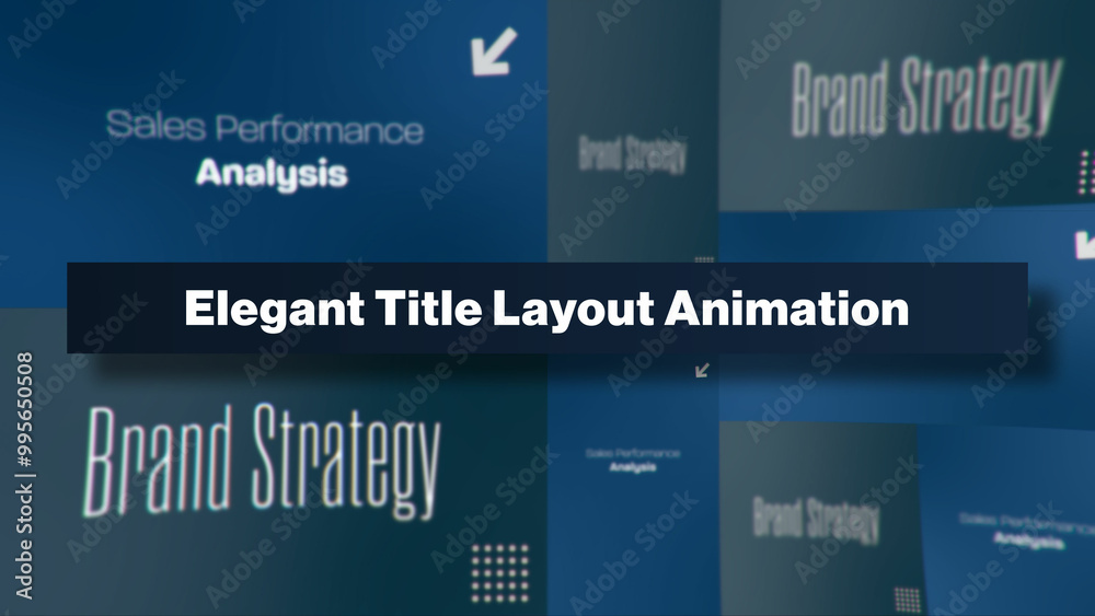Elegant Title Layout Animation | Multi-Resolutions and Color Control ...