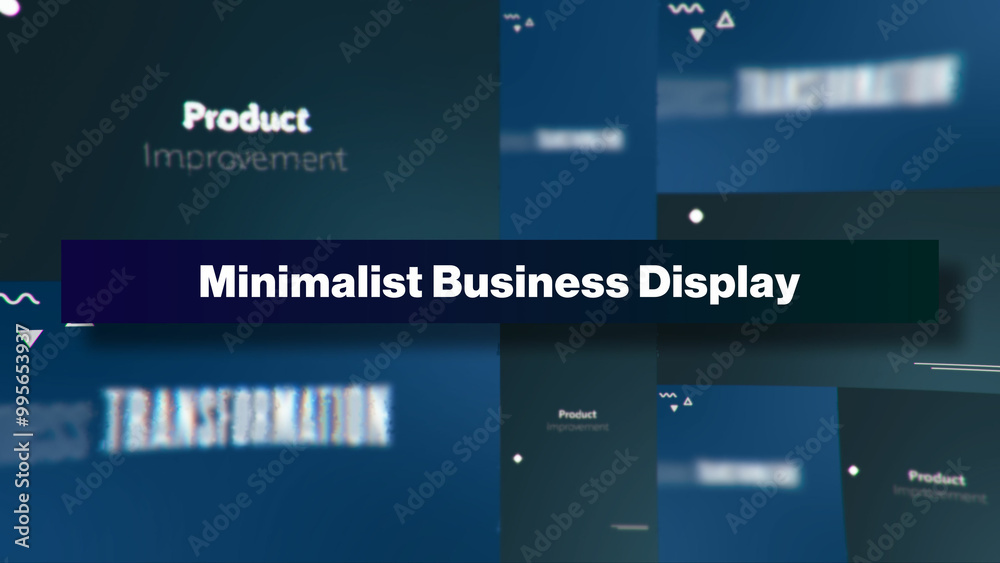 Minimalist Business Display | Multi-Resolutions and Color Control Panel ...