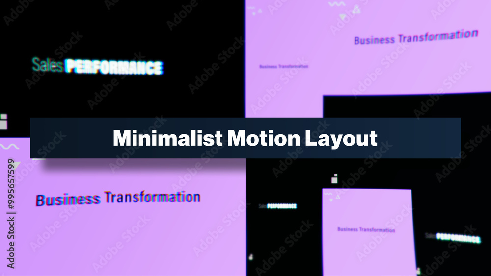 Minimalist Motion Layout | Multi-Resolutions and Color Control Panel ...