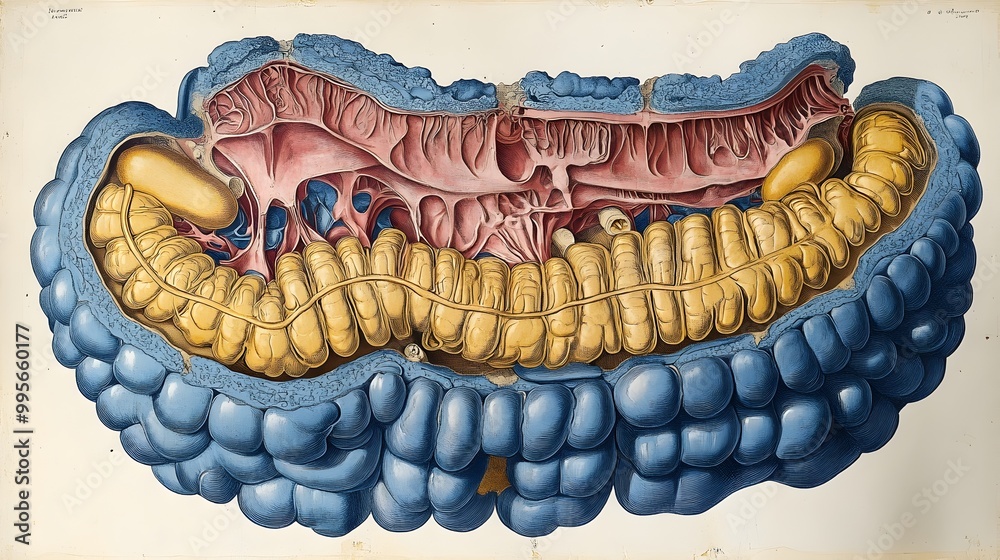 Cross sectional Anatomy of the Human Abdomen Highlighting Digestive ...