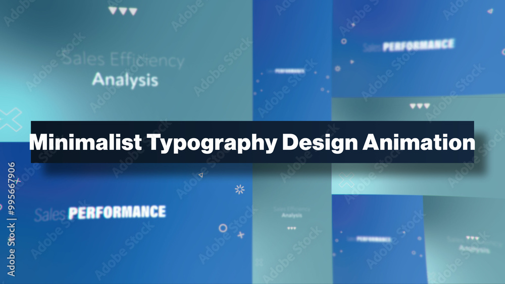 Minimalist Typography Design Animation | Multi-Resolutions and Color ...