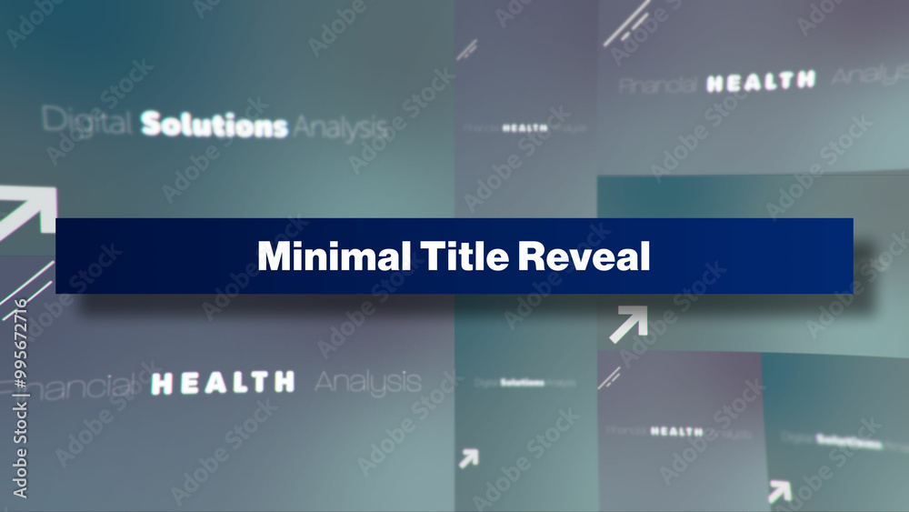 Minimal Title Reveal | Multi-Resolutions and Color Control Panel Stock ...