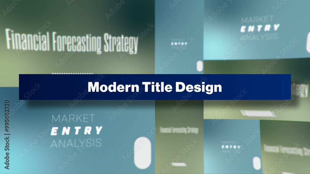 Modern Title Design | Multi-Resolutions and Color Control Panel Stock ...