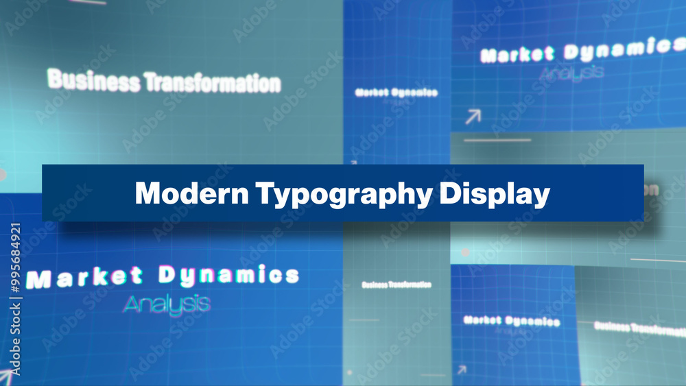 Modern Typography Display | Multi-Resolutions and Color Control Panel ...