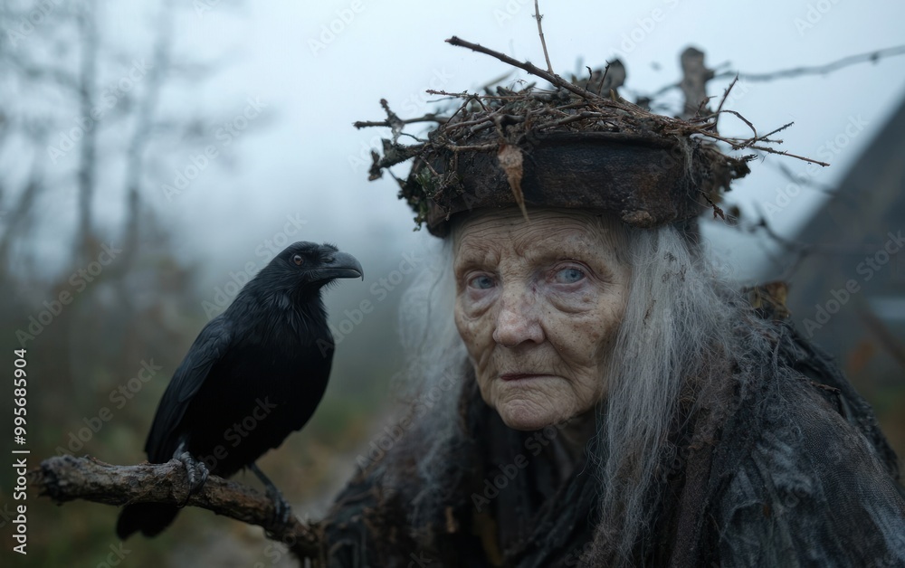 Mythical figures: Baba Yaga, infamous witch living in hut on chicken ...