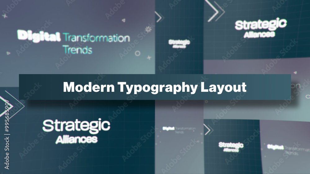 Modern Typography Layout | Multi-Resolutions and Color Control Panel ...