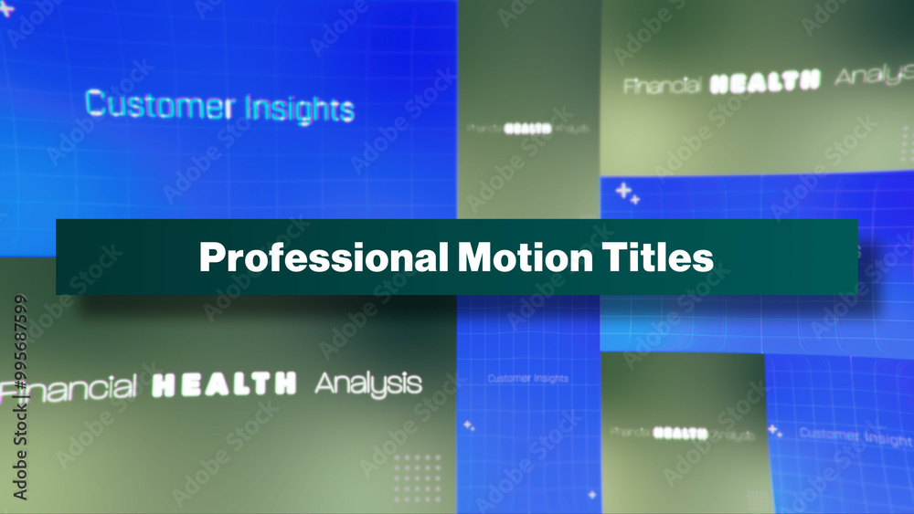 Professional Motion Titles | Multi-Resolutions and Color Control Panel ...