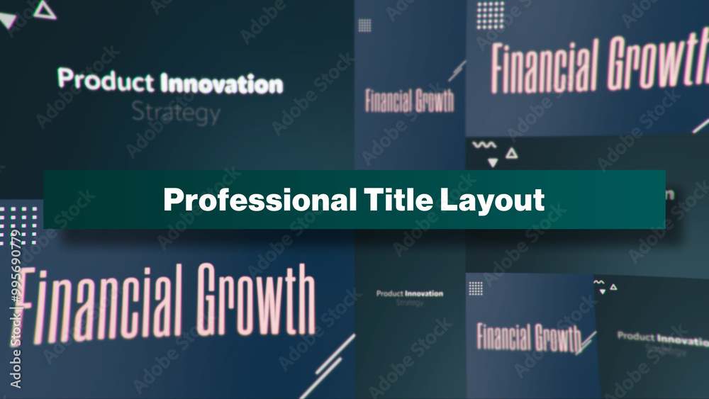 Professional Title Layout | Multi-Resolutions and Color Control Panel ...