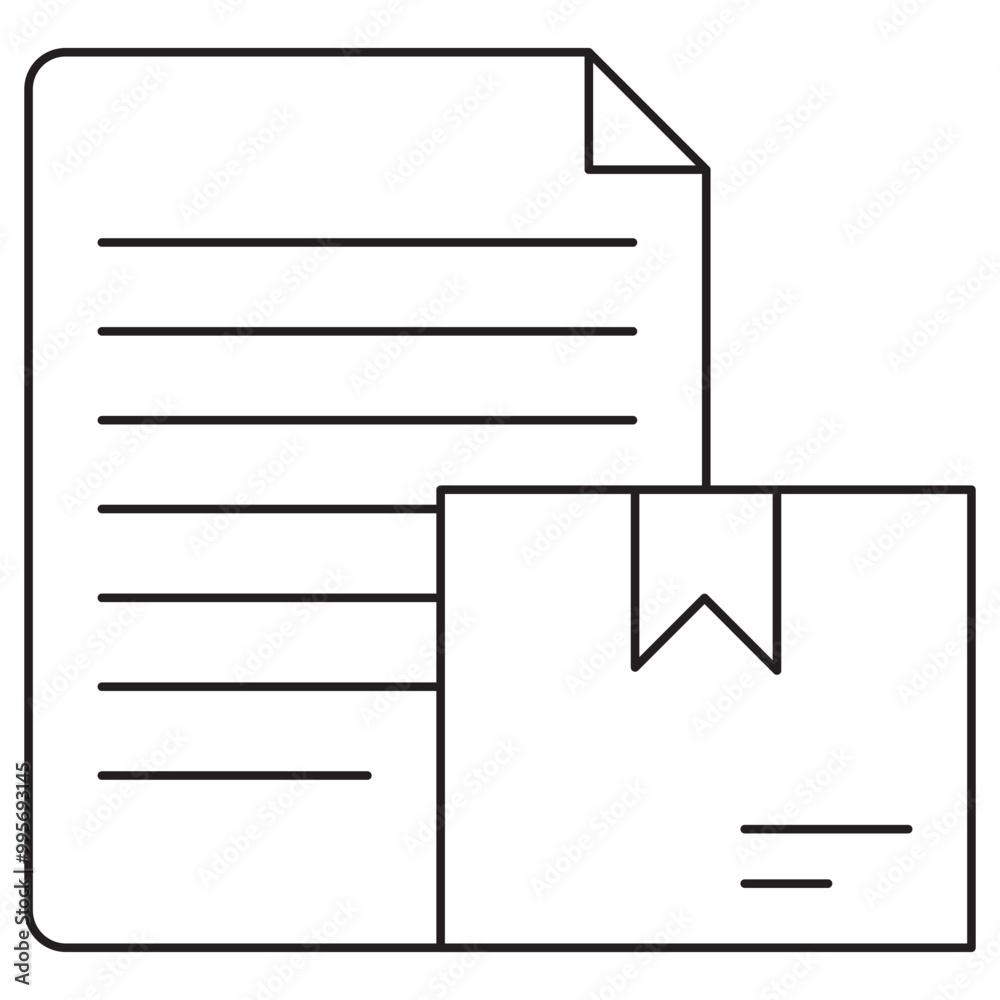 Delivery Note Icon, Shipping Confirmation Document, Order Dispatch Note ...
