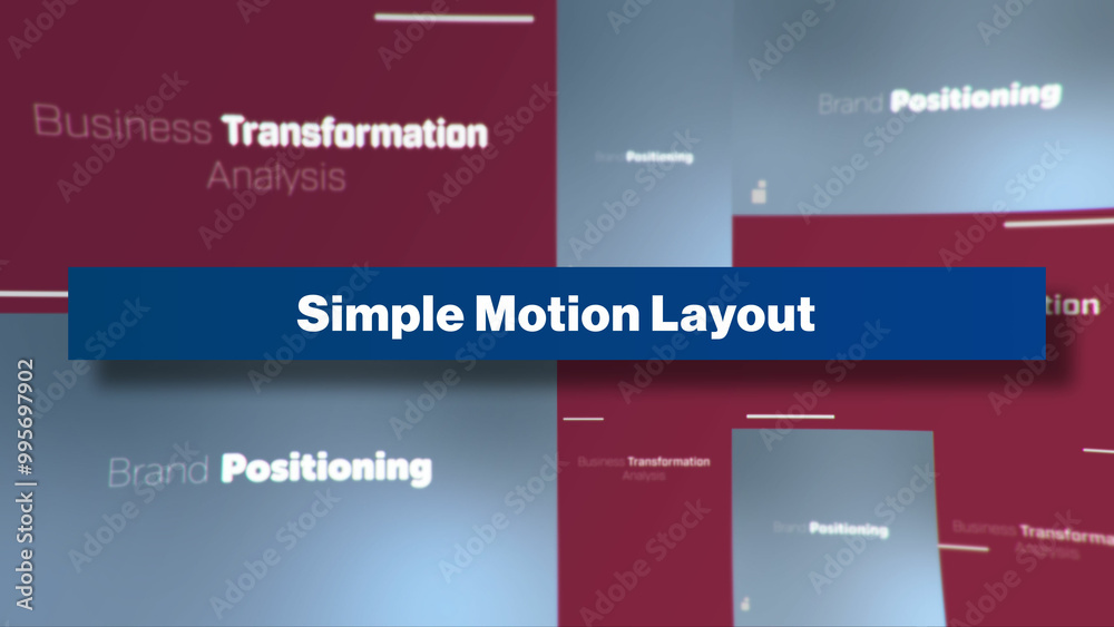 Simple Motion Layout | Multi-Resolutions and Color Control Panel Stock ...