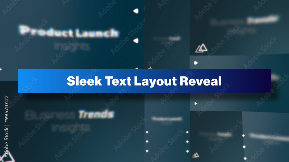 Sleek Text Layout Reveal | Multi-Resolutions and Color Control Panel ...