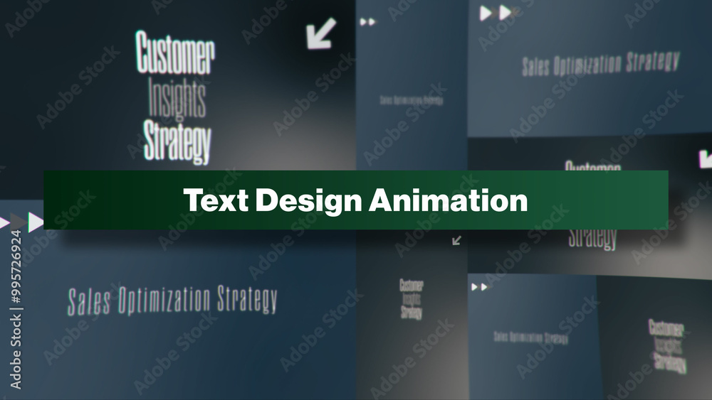 Text Design Animation | Multi-Resolutions and Color Control Panel Stock ...