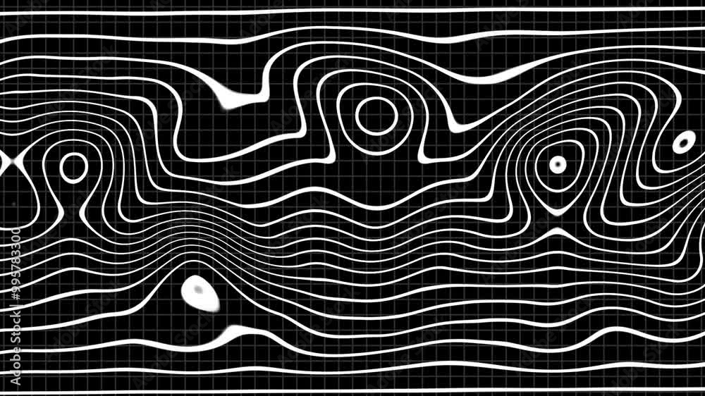 abstract black digital shiny texture wave material movement background ...