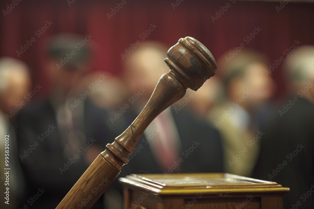 Adjust the aperture to highlight the details of the auctioneer's hammer ...