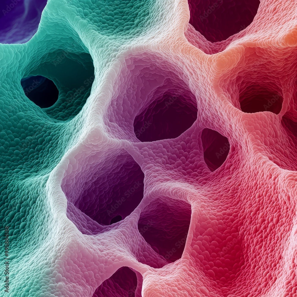 Detailed image of plant cell organelles under a microscope, with rich ...