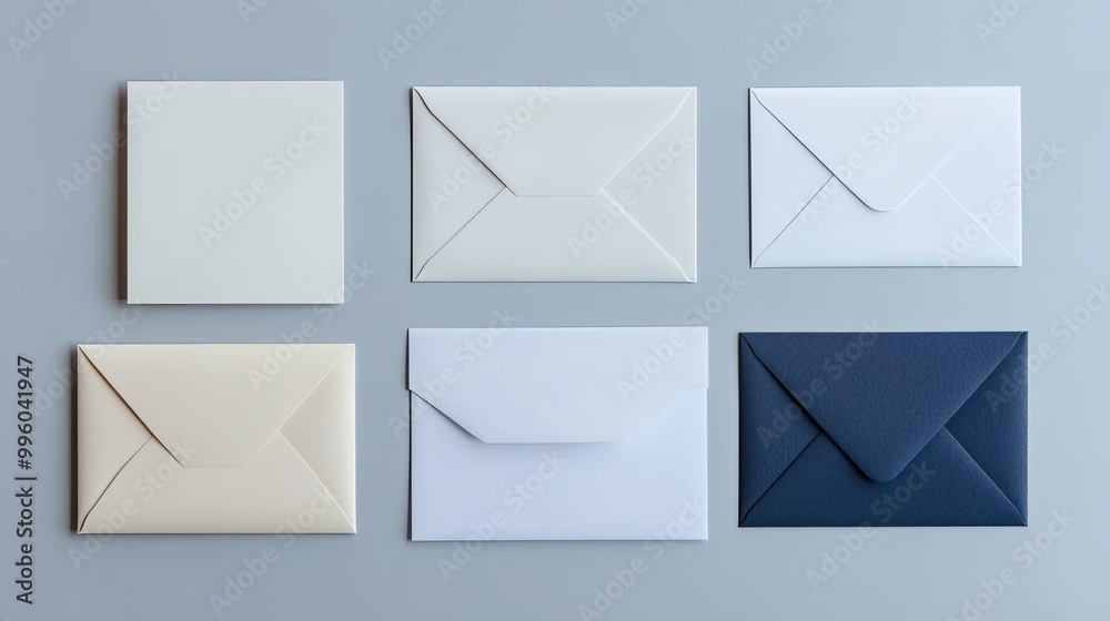 A chart showcasing standard envelope dimensions, from A2 to A10, along ...