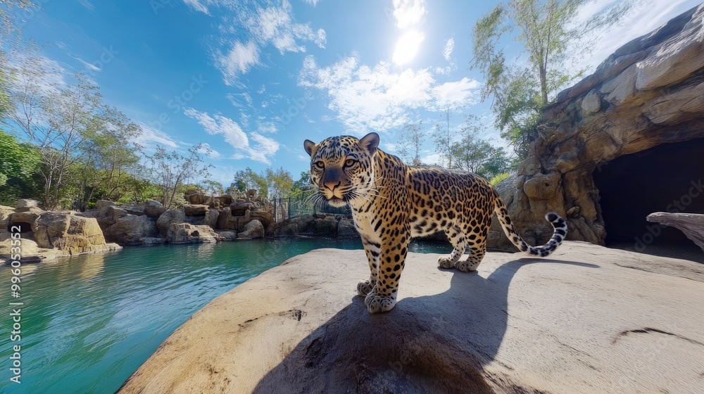 A virtual zoo tour where visitors can navigate a 360-degree view of ...
