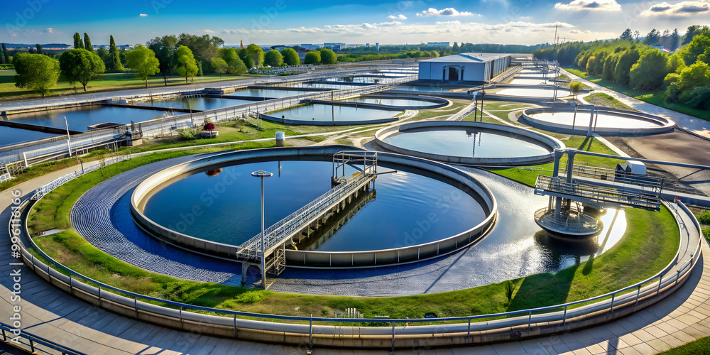 Cutting-edge wastewater treatment plant with advanced technology and innovation , wastewater ...