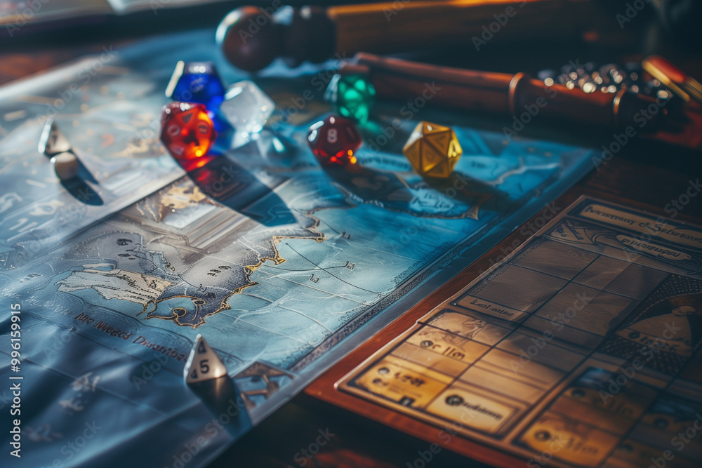 Role-playing Game Map with Magical Fantasy Worlds for RPG Tabletop ...